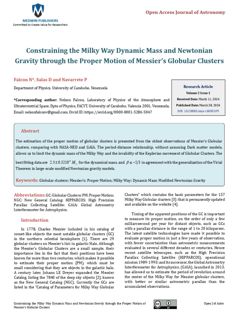 Constraining The Milky Way Dynamic Mass and Newtonian Gravity Through ...