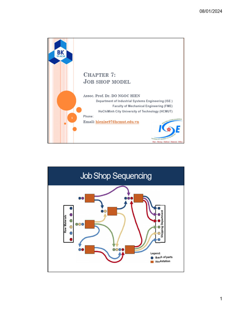 Chapter 7. Job Shop Model | PDF