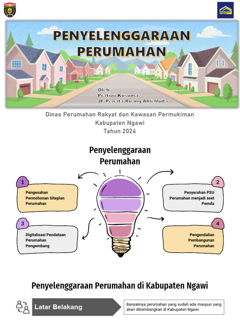 Penyelenggaraan Perumahan Ngawi 2024 | PDF