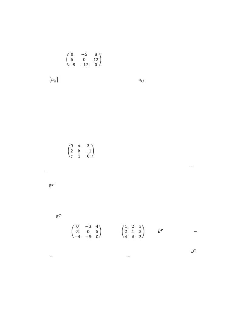 Matrices | PDF | Matrix (Mathematics) | Mathematical Objects