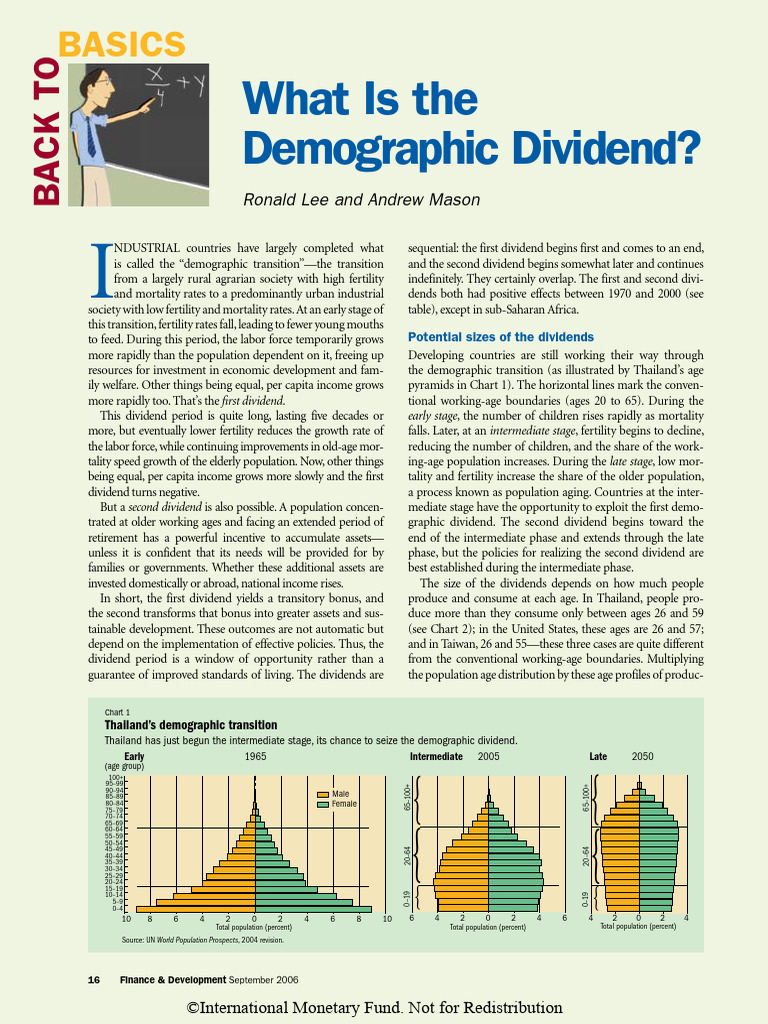 Understanding Demographic Dividends | PDF | Dividend | Economics