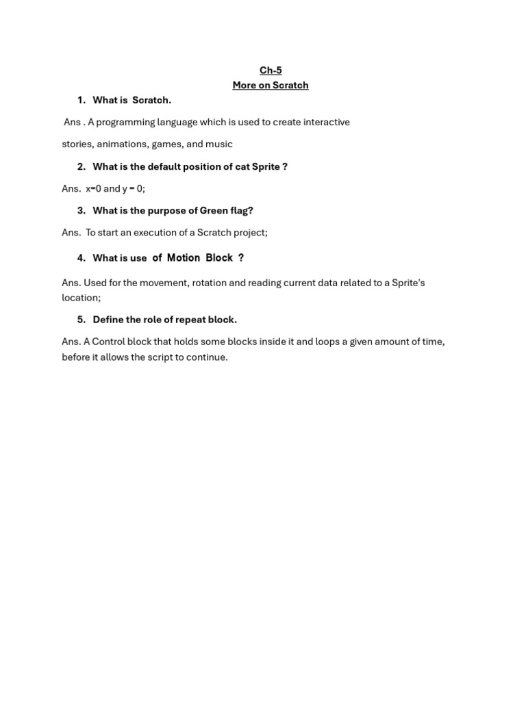 CH 5 Computer Class 4 | PDF