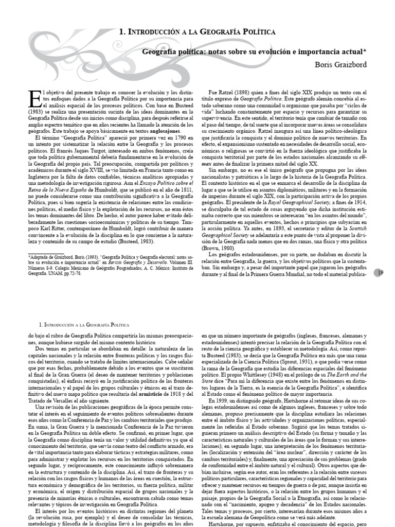 Historia de La GeoPol | PDF | Geografía | Educación en artes liberales