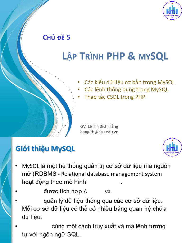 P6-Lap Trinh PHP Va mySQL-P1 | PDF