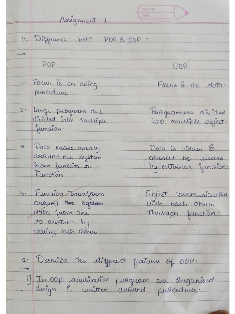 OOP Assignment 1 & 2. | PDF