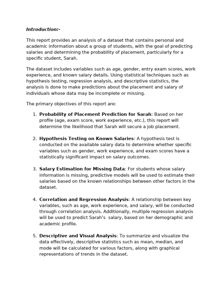 Ba Report | PDF | Student's T Test | Statistics