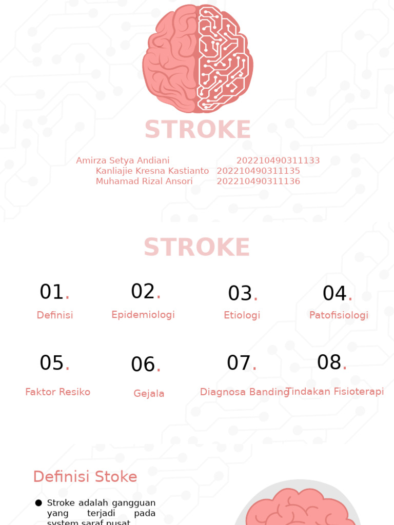 Patologi Neuromuscular - Kelompok 3 Stroke Fix | PDF