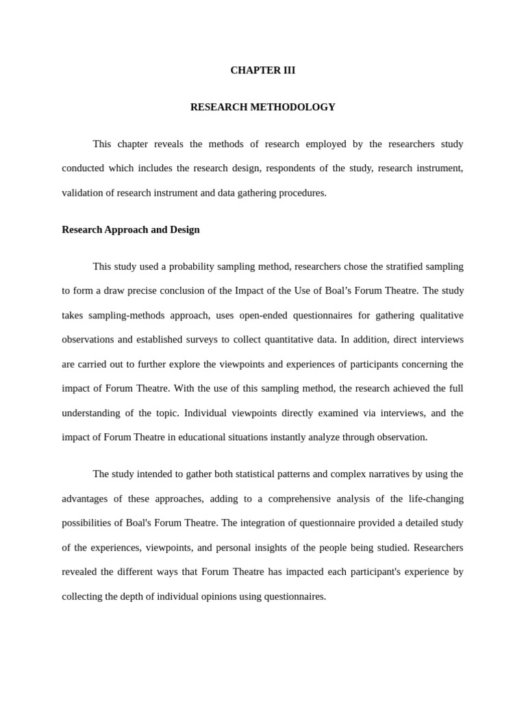 Chapter 3 Research | PDF | Sampling (Statistics) | Methodology