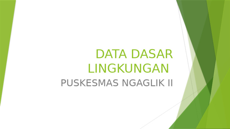 Data Dasar Lingkungan | PDF