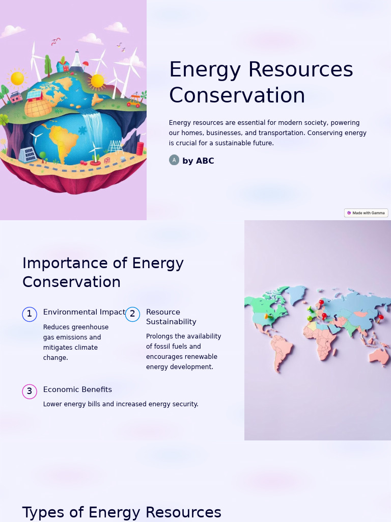 Energy Resources Conservation | PDF | Energy Conservation | Renewable ... Energy Resources Conservation | PDF | Energy Conservation | Renewable ...
