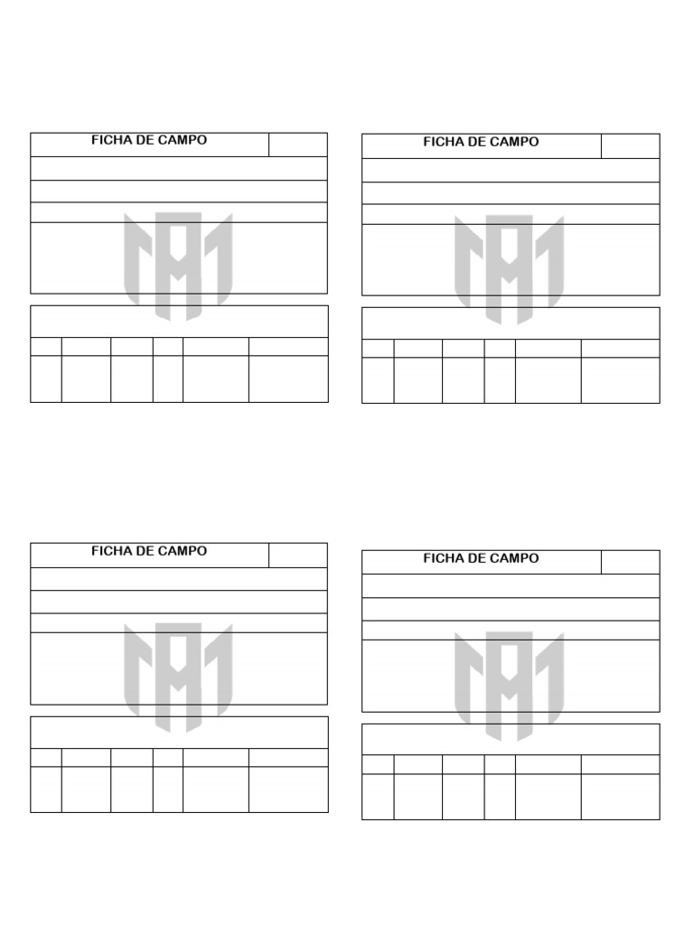 Ficha de Campo Grupo | PDF