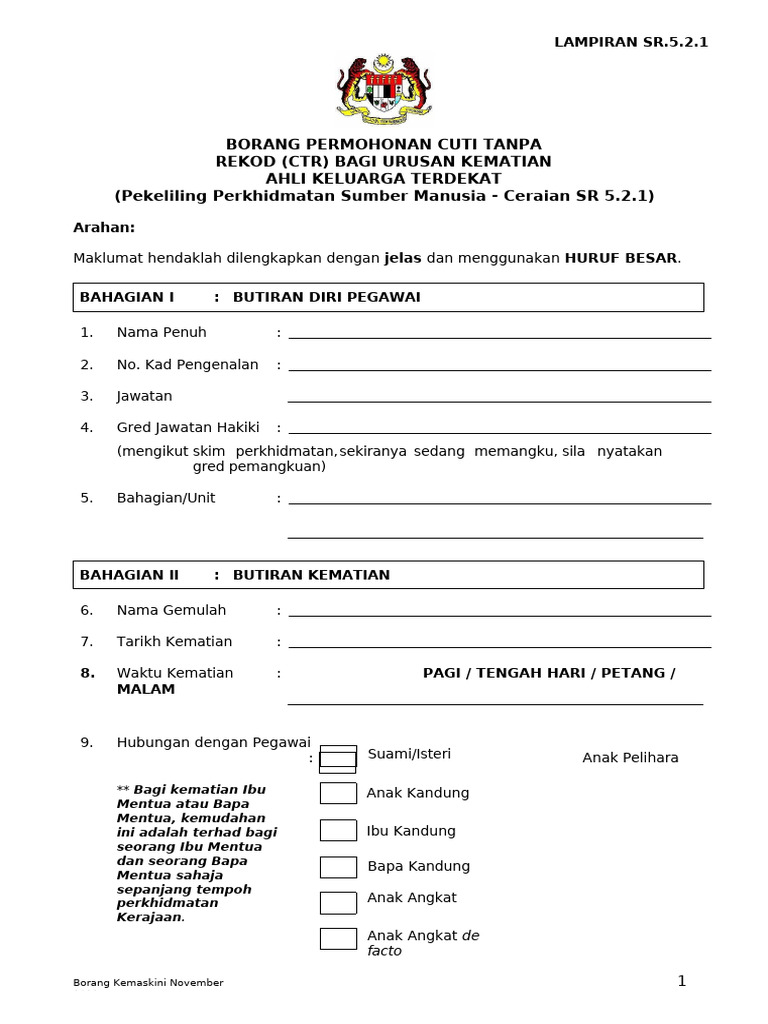 Ctr-Kematian (MS1) | PDF
