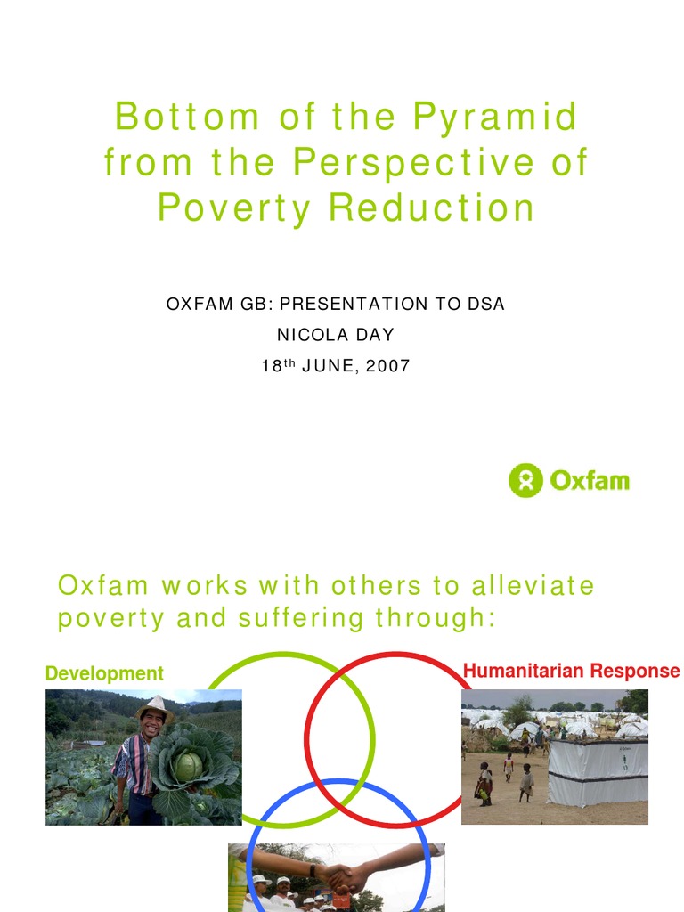 Bottom of The Pyramid From The Perspective of Poverty Reduction | PDF ...