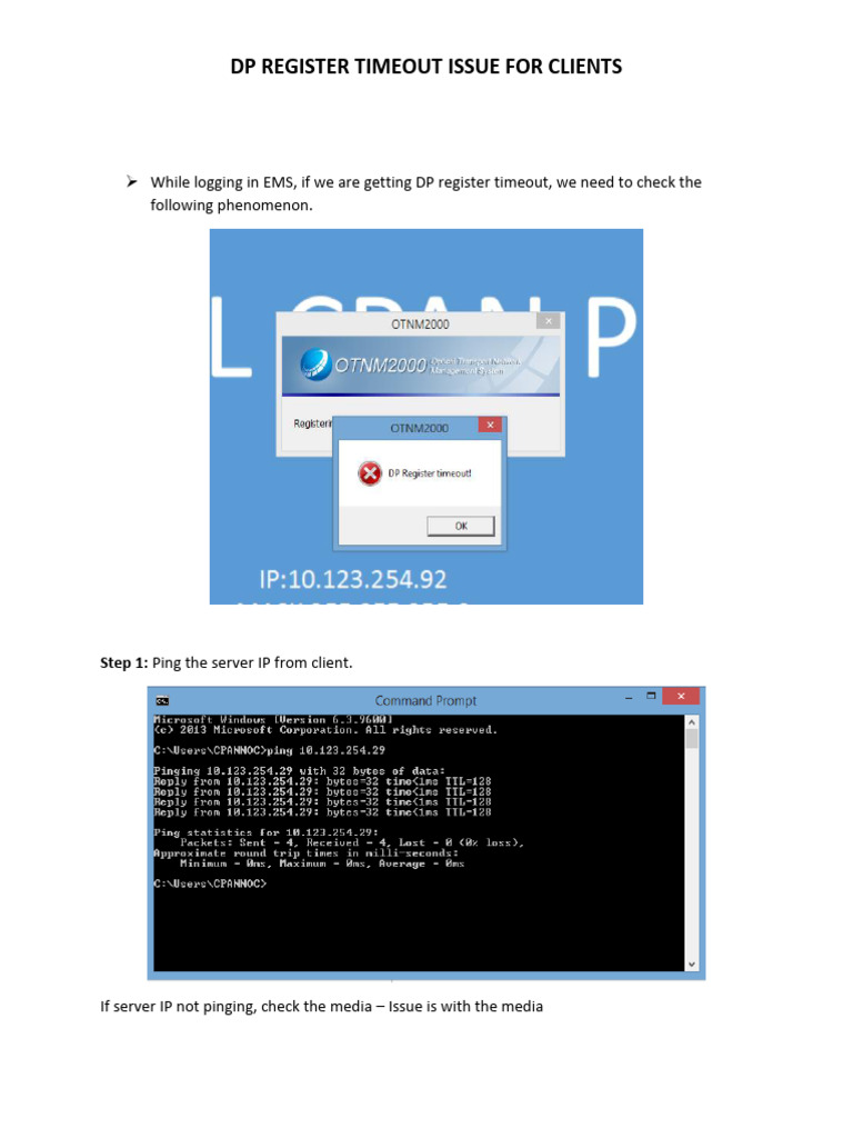 DP Register Timeout Converted 1 | PDF