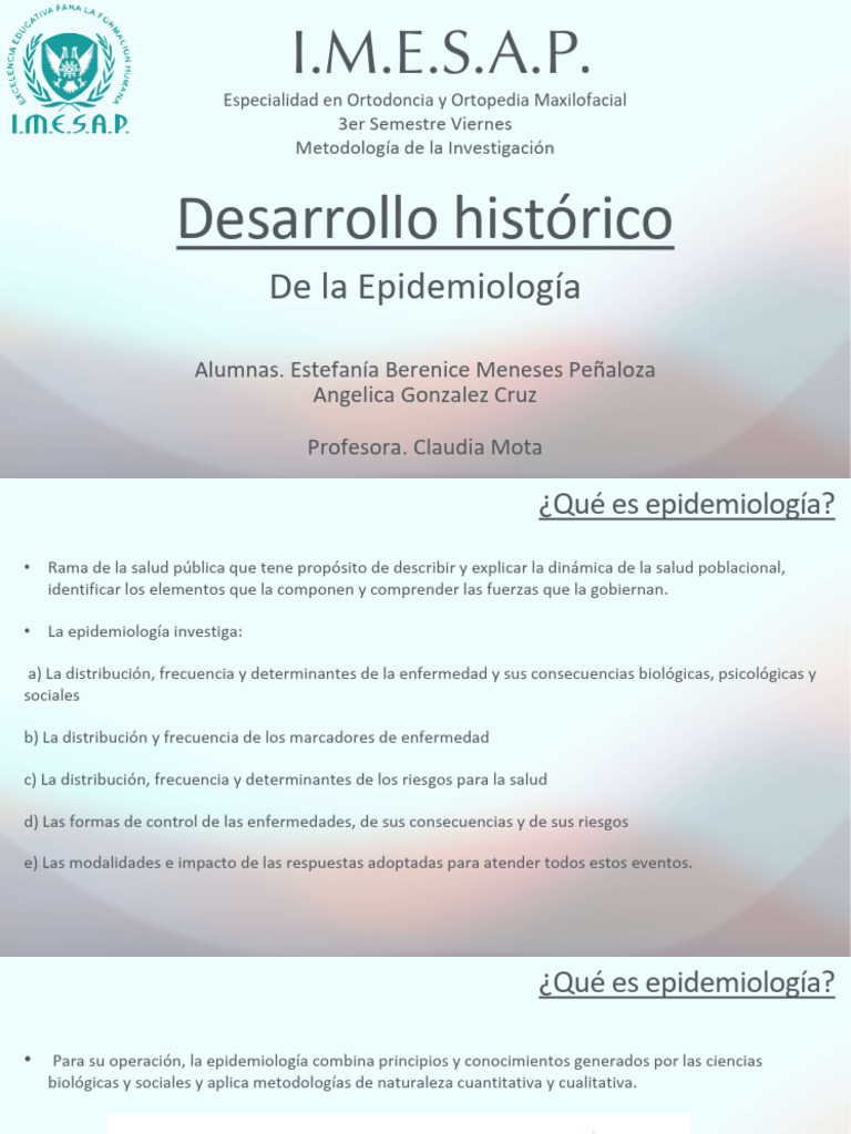 Desarrollo Historico de La Epidemiologia - Compressed | PDF ... Desarrollo Historico de La Epidemiologia - Compressed | PDF ...