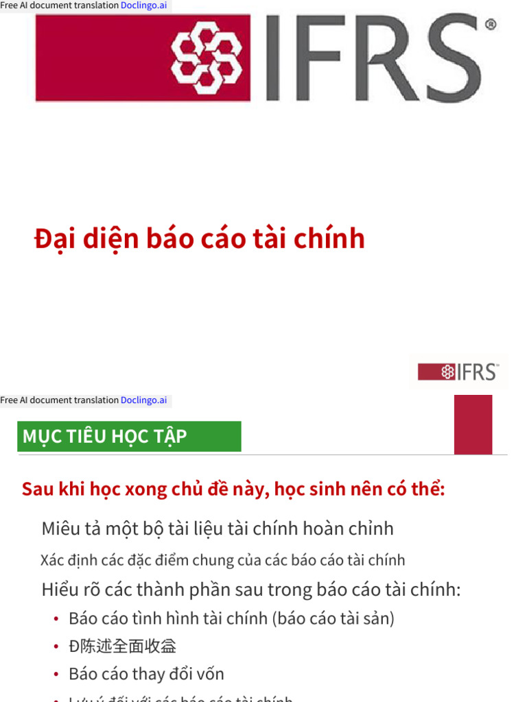 Slide IAS 1 - Presentation of Financial Statements-Vib - Doclingo - Ai | PDF