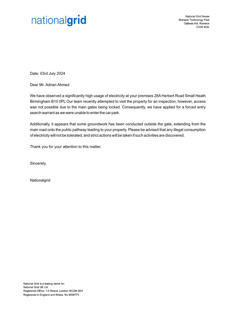 Natinal Grid | PDF | Law