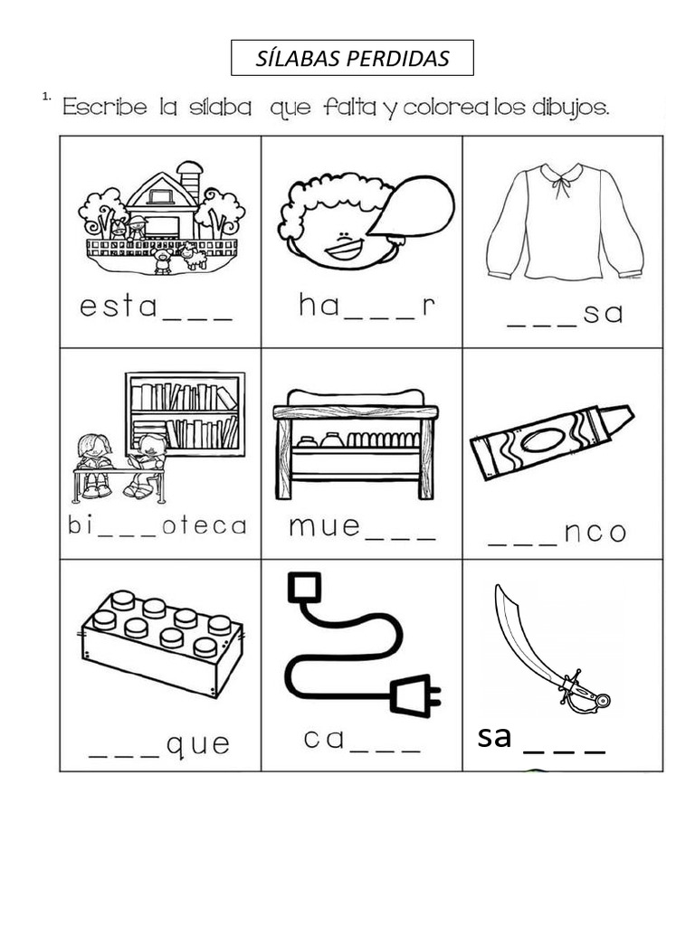 Actividades de Lectura con BL y BR | PDF