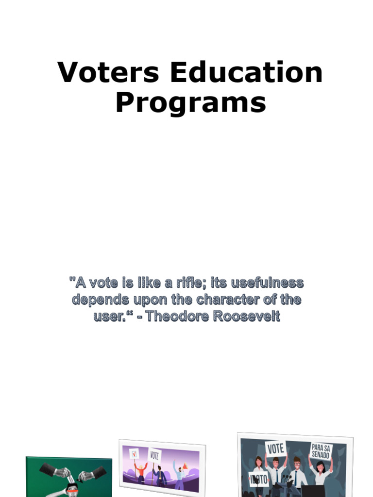 NSTP 1 Voters Education Programs | PDF | Elections | Voting