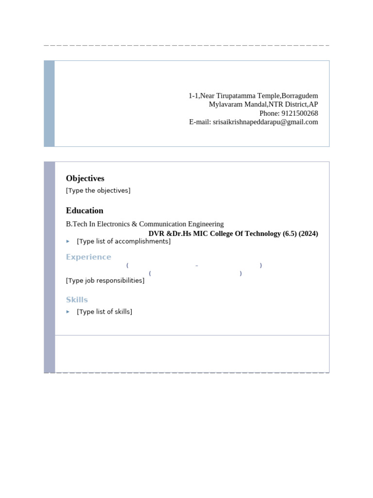 Engineering Student Profile | PDF