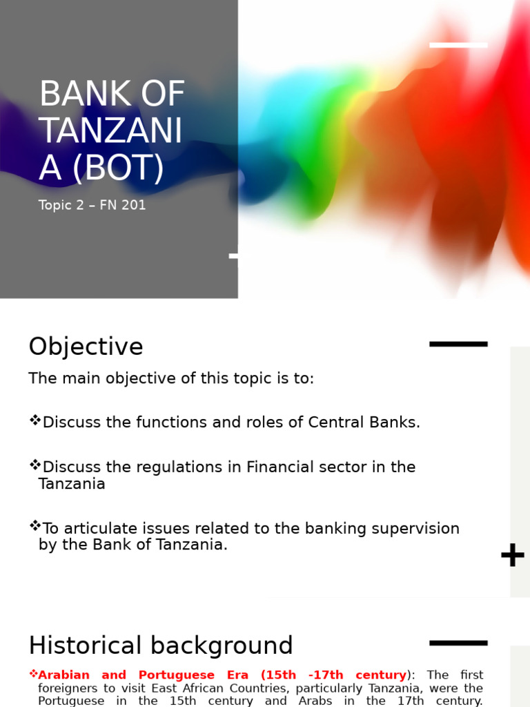 Bank of Tanzania (Bot) | PDF | Banks | Monetary Policy