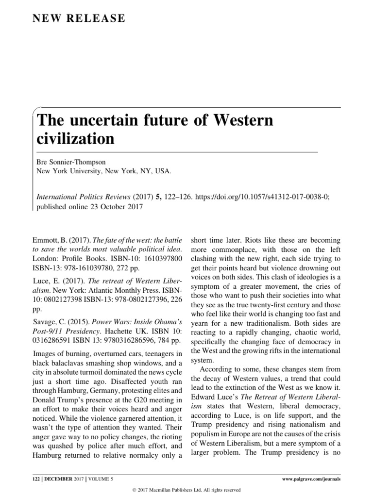 The Uncertain Future of Wester | PDF | Liberal Democracy | Liberalism