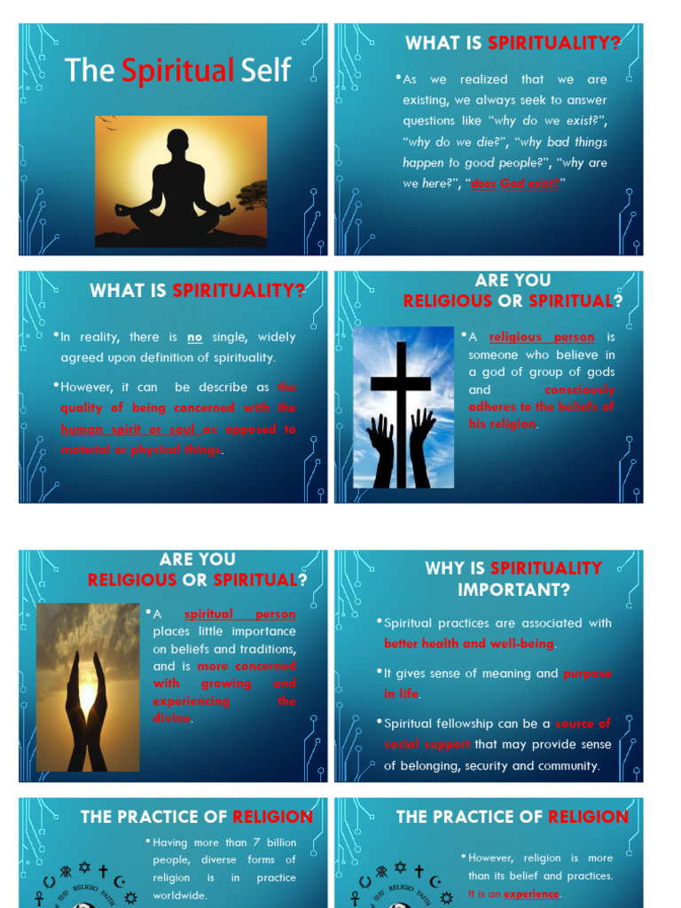 Psych 1100 THE SPIRITUAL SELF | PDF | Rituals | Soul
