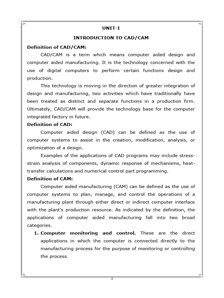Cad Cam Lecture Notes | PDF | Spline (Mathematics) | Computer Aided Design