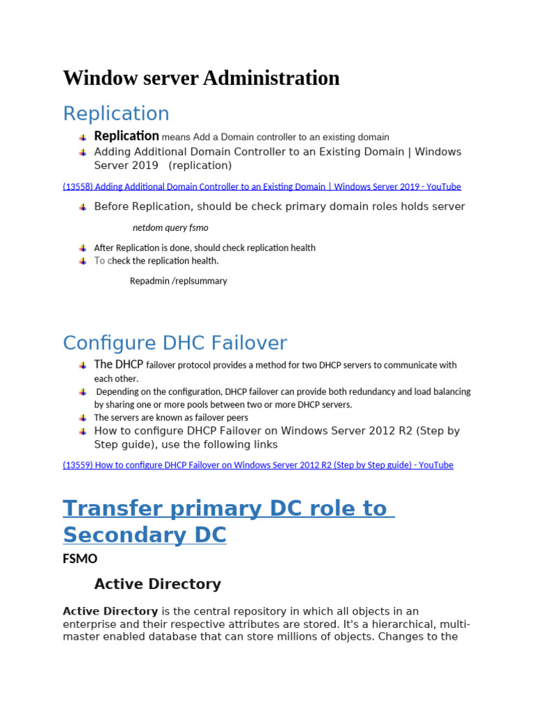 Window Server Administration | PDF | Hyper V | Active Directory