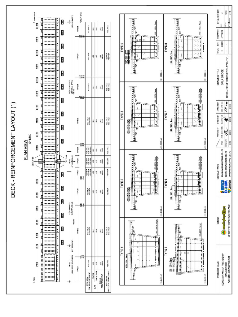 Deck Reinforcement Layout | PDF