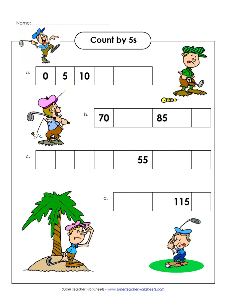 MATH Count-By-5s - TZMRF | PDF