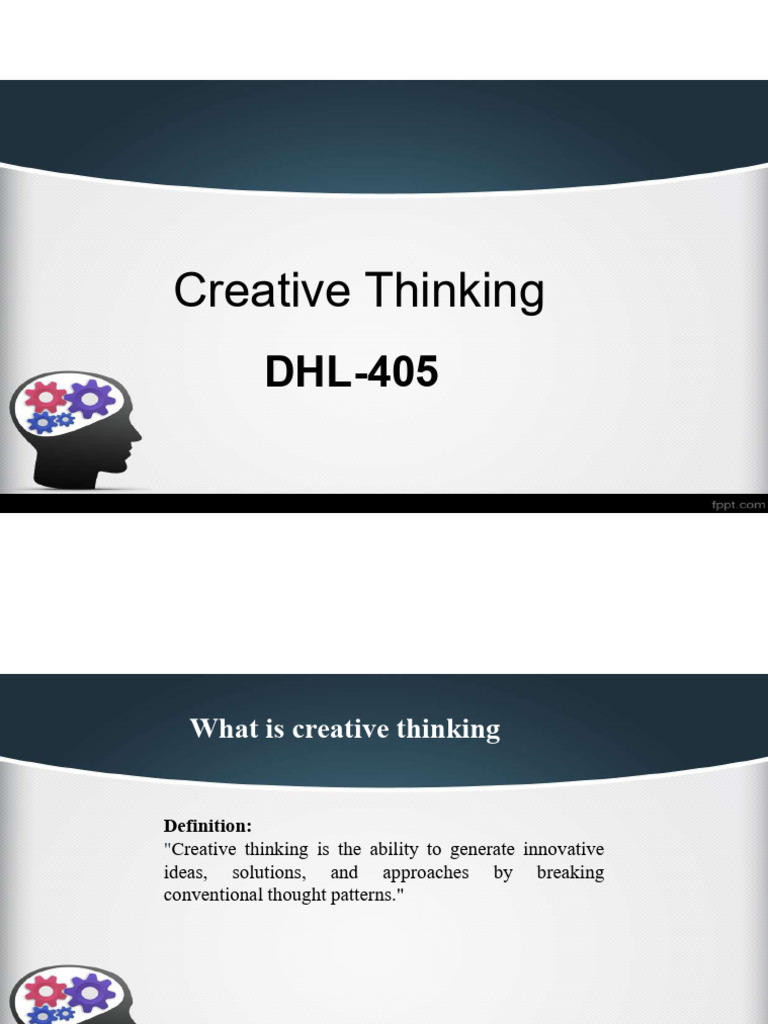 12. Creative thinking | PDF | Creativity | Design Thinking