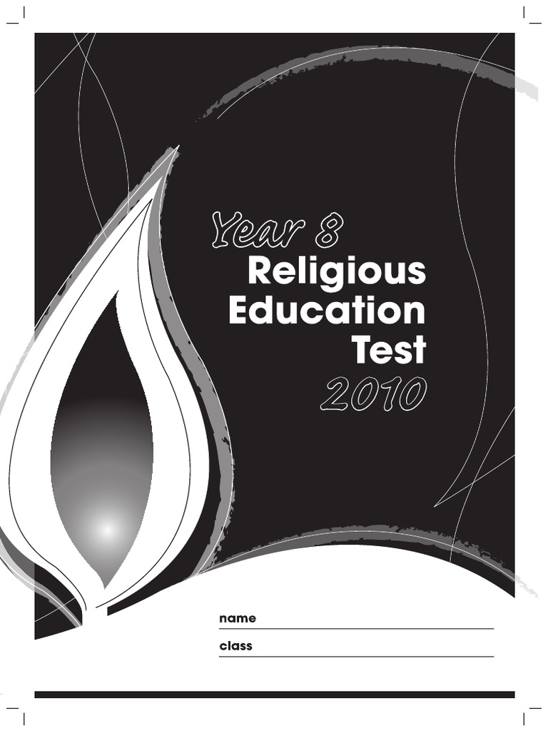 2010-SCS RE Test Y8 | PDF | Catholic Church | God The Father
