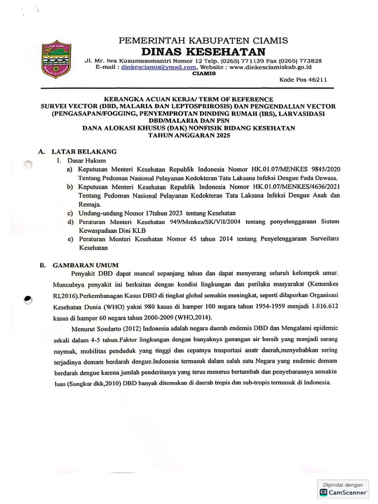 Tor Dan Rab Survei Vektor, DBD, Malaria, Leptospirosis Dan Pengendalian Vektor, Pengasapan ...