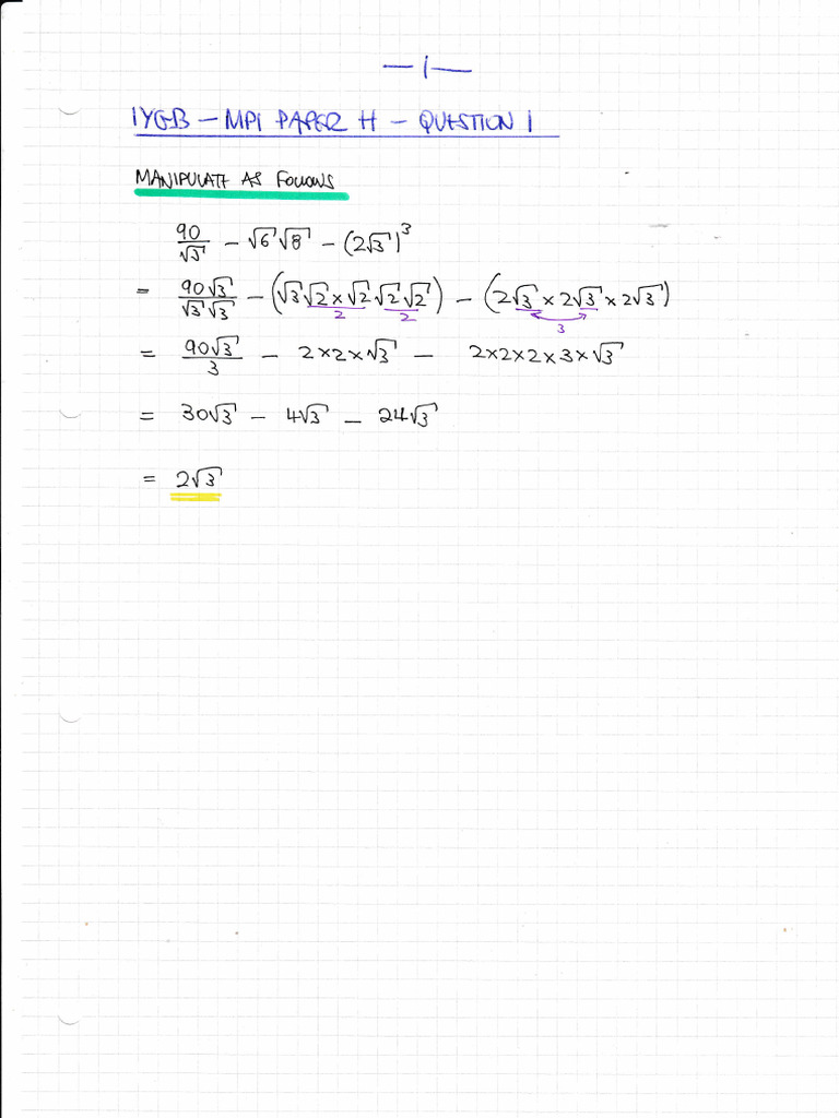 mp1 H Solutions | PDF