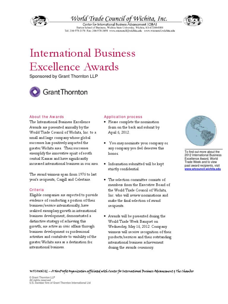 International Business Awards | PDF | Wichita | Business