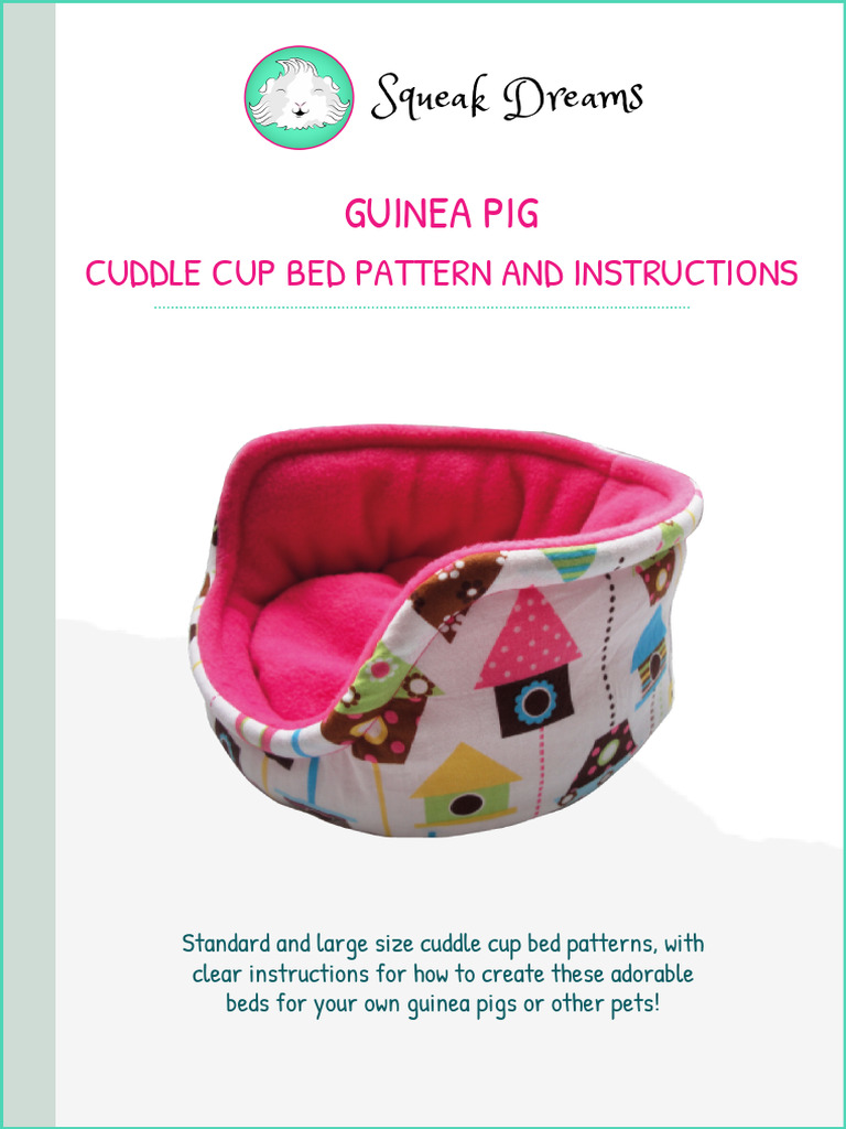 Squeak Dreams Cuddle Cup Bed Patternand Instructions | PDF | Seam ...