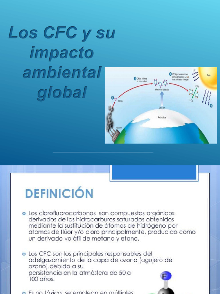 Los CFC y Su Impacto Ambiental Global | PDF | Ciencia y matemática
