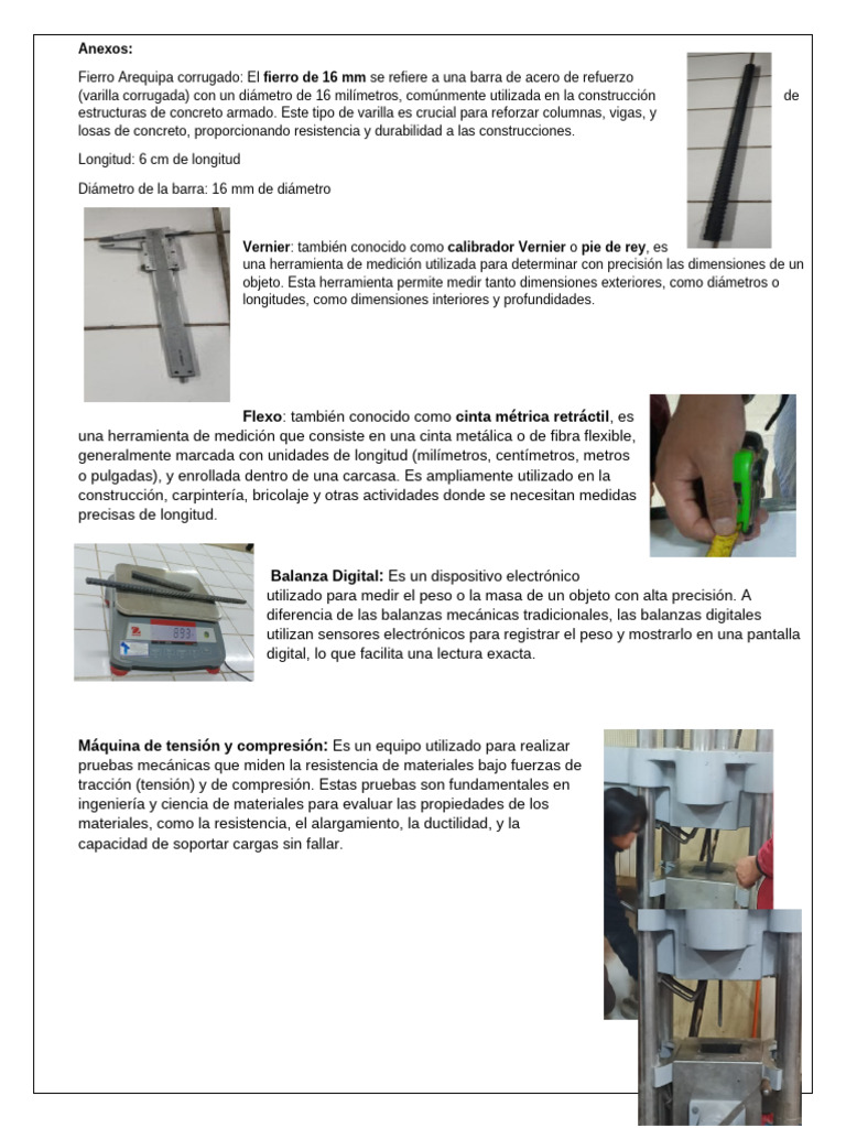 Anexos de Resis | PDF | Herramientas | Medición
