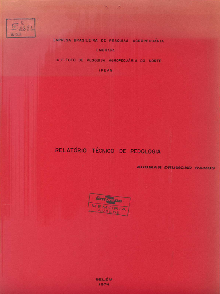 Relatorio Tecnico de Pedologia | PDF | Solo | Geografia Física