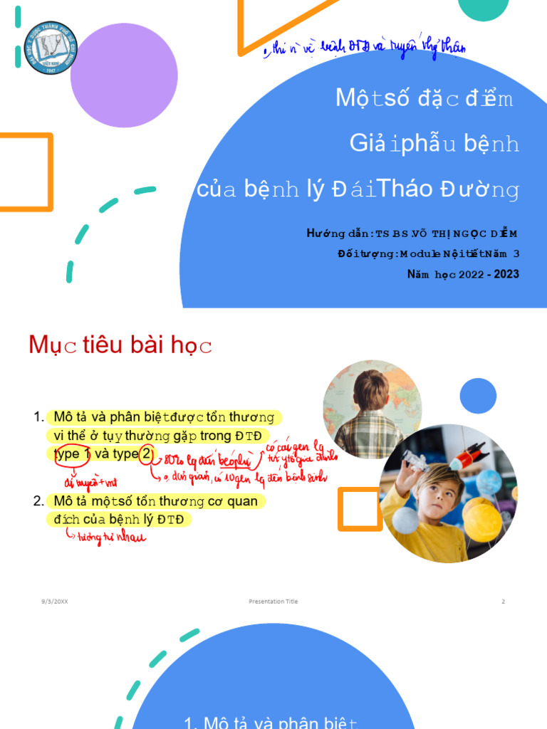 TH. GPB Bệnh Lý Đái Tháo Đường Slide Mới | PDF