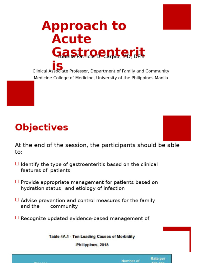 Acute Gastroenteritis | PDF | Diarrhea | Probiotic