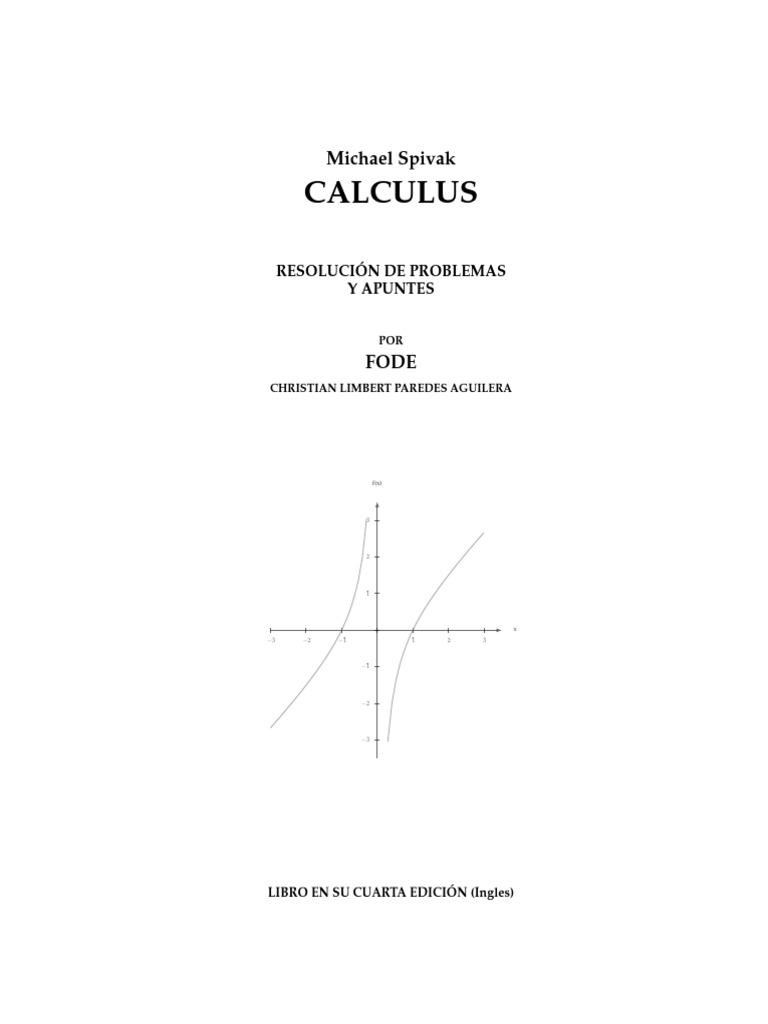 Michael Spivak CALCULUS Problemas Resuel | PDF | Multiplicación | Teorema