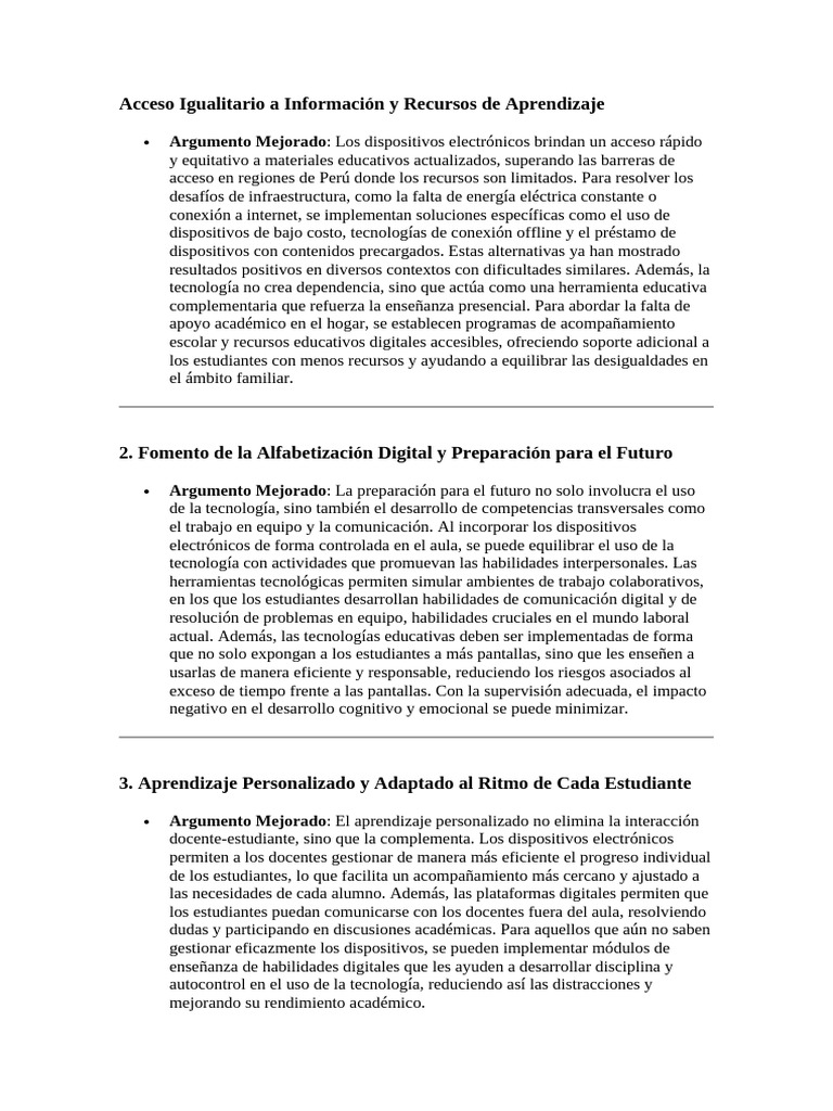 Argumentos Debate | PDF | Enseñando | Salón de clases