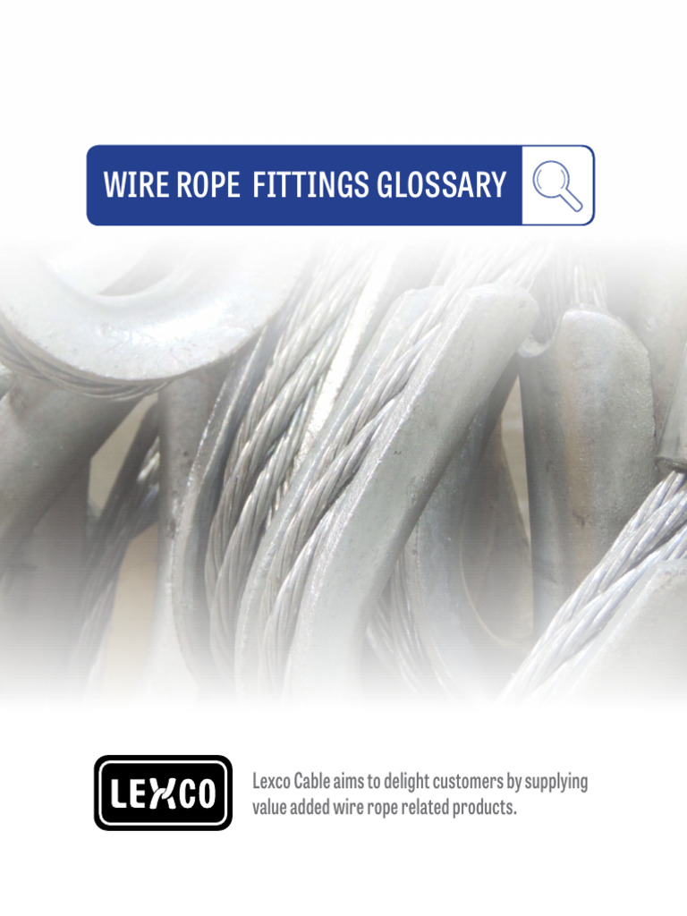 Lexco Glossary Wire Rope Fittings New | PDF | Electrical Connector ...