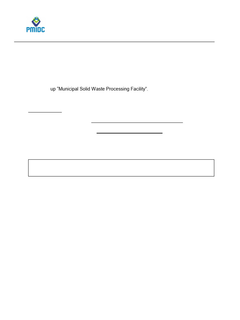 EOI for Solid Waste Processing in Punjab | PDF | Waste | Municipal Solid Waste