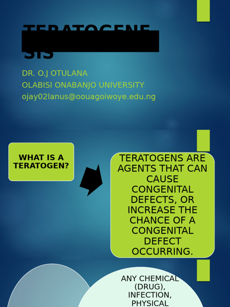 Terato Genesis | PDF | Fetus | Clinical Medicine