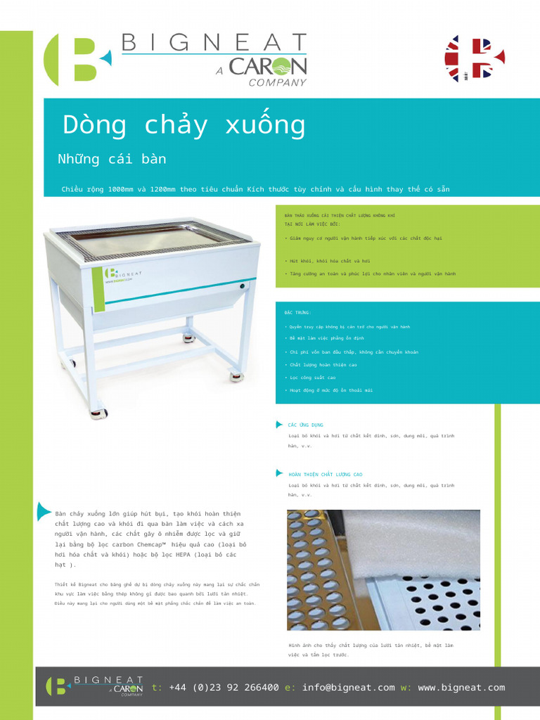9043 Downflow Table Leaflet - UK Caron 2021 | PDF