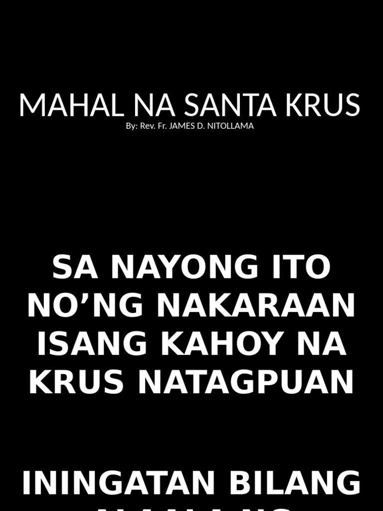 Mahal Na Santa Krus | PDF