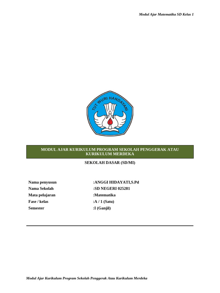 MA Matematika K1 BAB 1 | PDF | Kesehatan Holistik